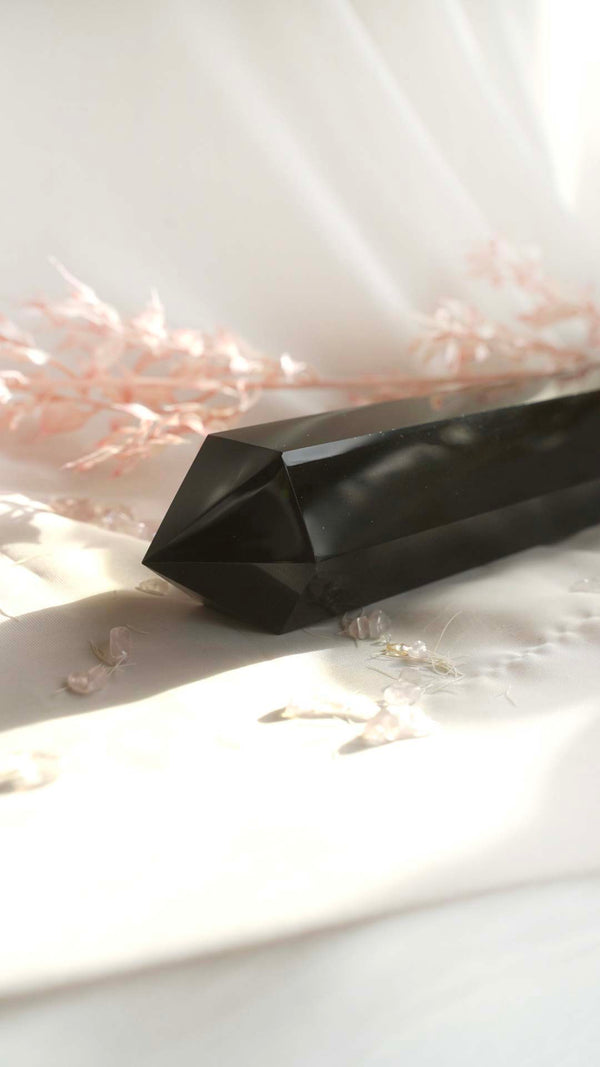 Black Obsidian Tower - Dream Den Crystals