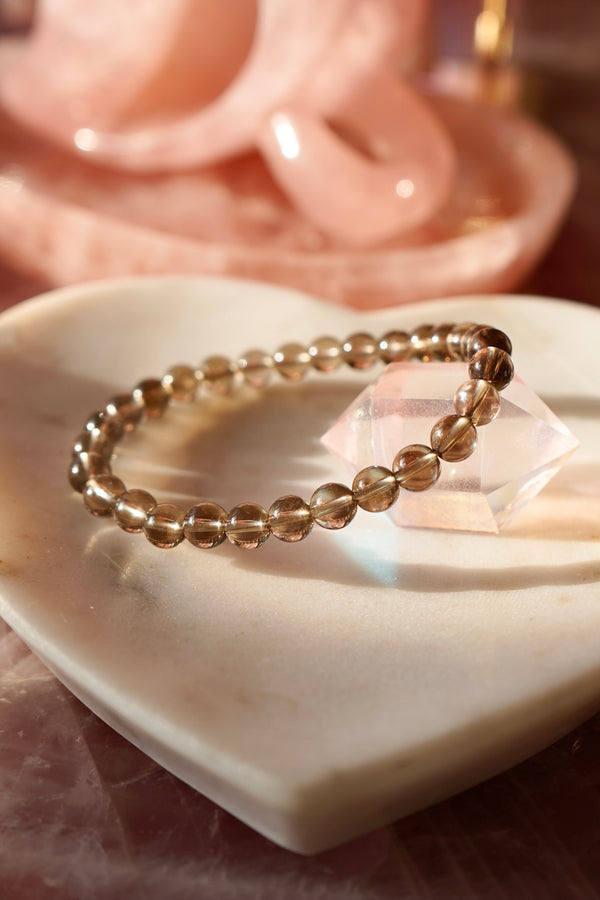 High Grade Smoky Quartz Bracelet - Dream Den Crystals