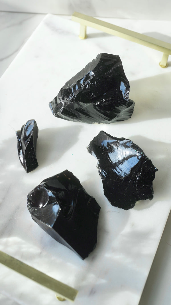 Black Obsidian Freeform - Dream Den Crystals